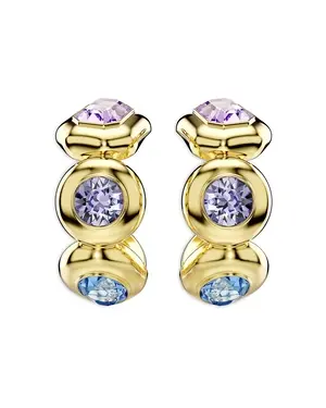 SWAROVSKI Gema Mixed Crystal Hoop Earrings - Multicolored