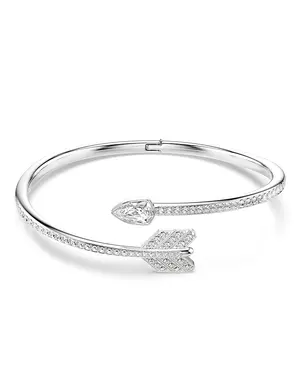 SWAROVSKI Idyllia Crystal Arrow Bypass Bangle Bracelet