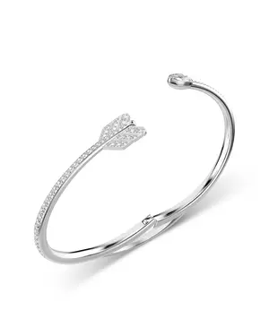 SWAROVSKI Idyllia Crystal Arrow Bypass Bangle Bracelet