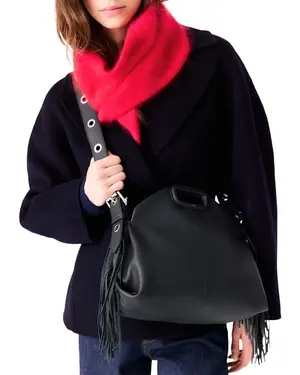 Maje Miss M Leather Crossbody Bag
