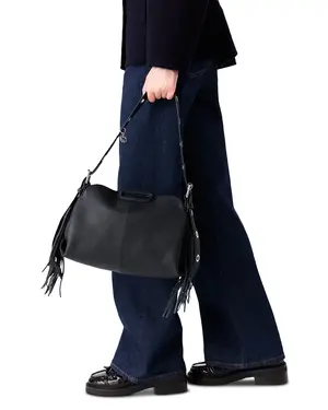 Maje Miss M Leather Crossbody Bag