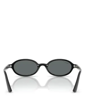 Ray-ban Oval Sunglasses, 51mm - Black