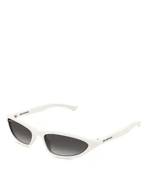 Balenciaga Round Sunglasses, 59mm - White