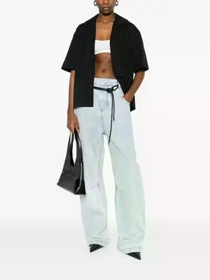 ENTIRE STUDIOS Gem Logo-patch Belt-loop Jeans