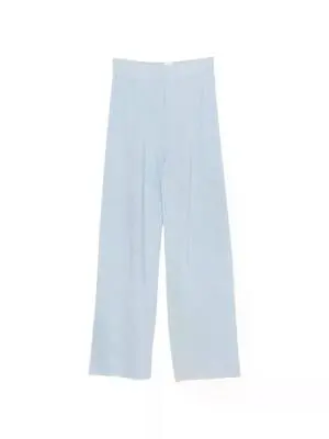 Fabiana Filippi Wide-leg Knit Trousers - Blue
