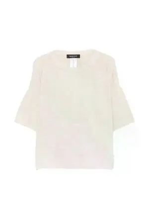 Fabiana Filippi Shimmer Effect Short Sleeve Sweater