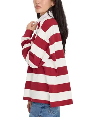 Good American Oversized Rugby Tee