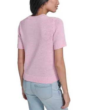 Karl Lagerfeld Paris Double Pocket Crewneck Sweater