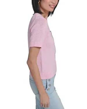 Karl Lagerfeld Paris Double Pocket Crewneck Sweater