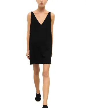 LESET Ari V Neck Mini Dress