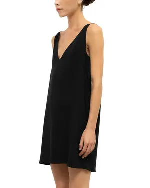 LESET Ari V Neck Mini Dress