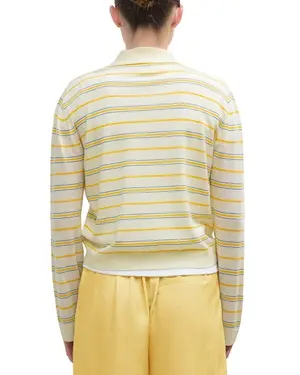 LESET James Stripe Wool Polo