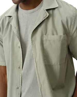 ALEX CRANE Air Cotton Camp Shirt - Riverstone