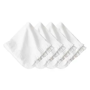 JULISKA Mademoiselle Napkin, Set Of 4 - White