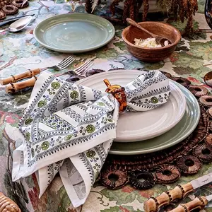 JULISKA Seville Stripe Napkin, Set Of 4 - Green