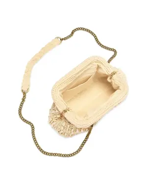 Aqua Pearl Beaded Convertible Clutch