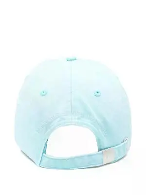 GANNI Logo-embroidered Cap - Blue