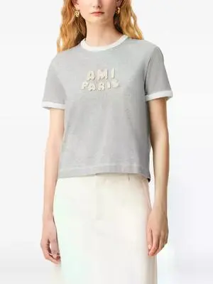 AMI Paris Logo Appliqué T-shirt