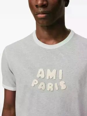 AMI Paris Logo Appliqué T-shirt