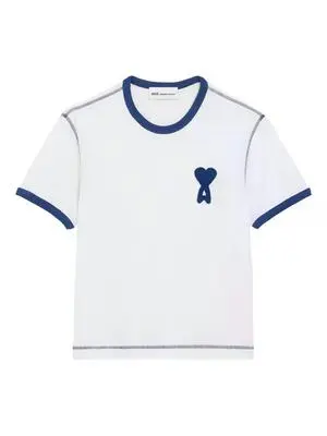 AMI Paris De Coeur Crochet Patch T-shirt