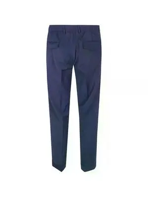 BARBA NAPOLI Roma Pleated Drawstring Trousers - Blue