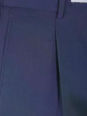 BARBA NAPOLI Roma Pleated Drawstring Trousers - Blue