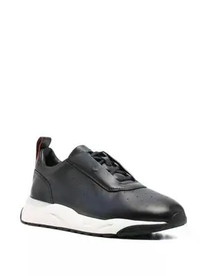 Santoni Leather Sneakers - Blue