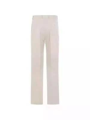 Caruso Buttoned Pleated Trousers
