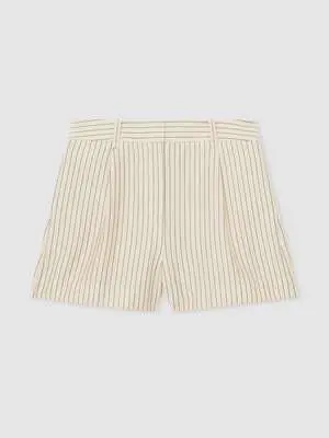 REISS Jayce Pinstripe Tailored Shorts