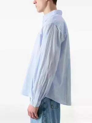 American Vintage Eluabird Striped Patch-pocket Cotton Shirt