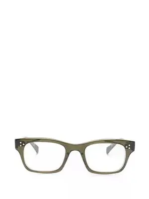 EYEVAN7285 Full Rim Geometric Eyeglasses - Green