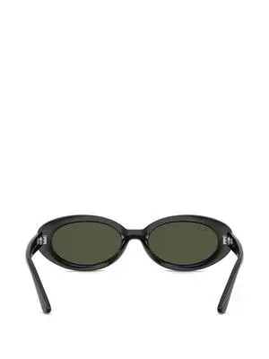 Ray-ban Oval Frame Sunglasses - Black