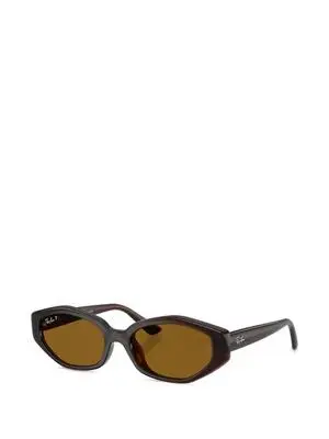 Ray-ban Geometric-frame Sunglasses - Brown
