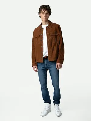 Zadig&Voltaire Kuba Suede Jacket - Cognac