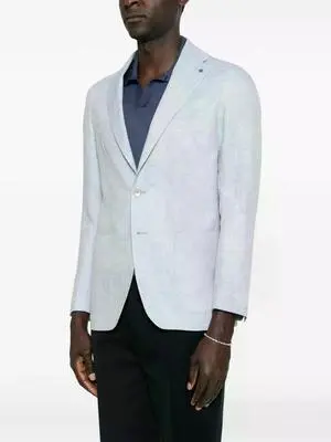 Tagliatore Logo-pin Blazer - Blue