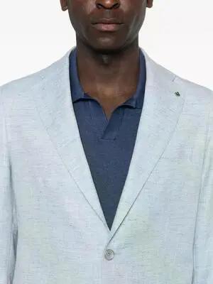 Tagliatore Logo-pin Blazer - Blue