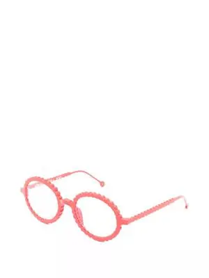 L.A. EYEWORKS Round Frame Eyeglasses