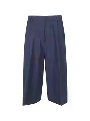 Fabiana Filippi Pleated Wide-leg Cropped Trousers