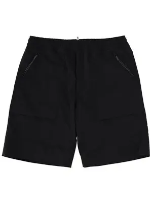 Moncler Shorts With Logo - Black