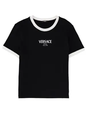 Versace Logo T-shirt - Black