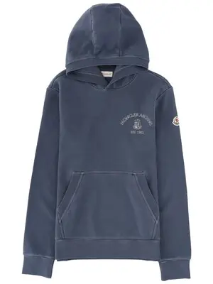 Moncler Sweatshirt With Logo - Blue