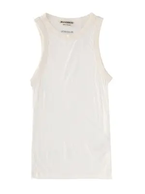 JW Anderson Tank Top With Logo - White