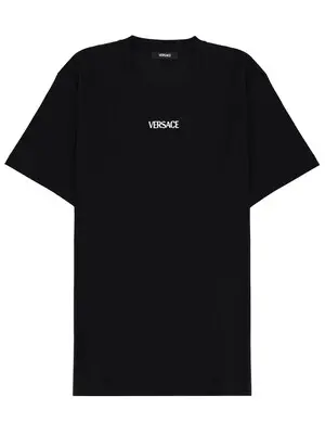 Versace T-shirt With Logo - Black