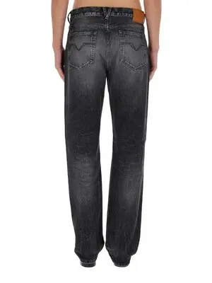 Versace Jeans With 'medusa' Detail - Black