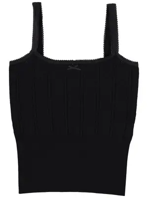 JW Anderson Top With Bow - Black