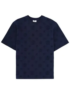 Casablanca T-shirt With Monogram Details - Blue