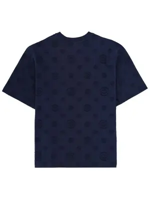 Casablanca T-shirt With Monogram Details - Blue
