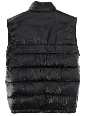 Moncler Padded Jacket With Logo - Black