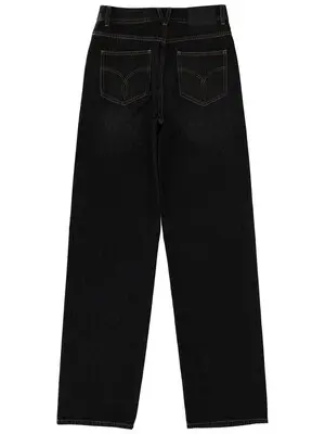 Versace Jeans With Studs And Crystals - Black