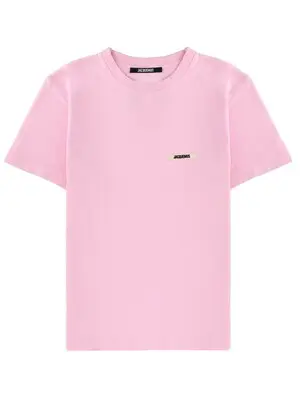 Jacquemus Grosgrain Short Sleeve T-shirt - Pink